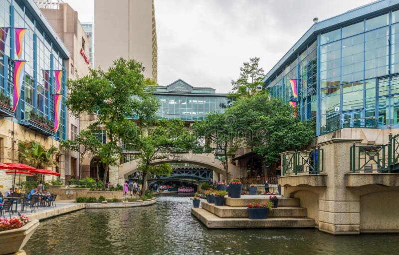 The Historic Riverwalk in San Antonio, Texas Editorial Image - Image of ...