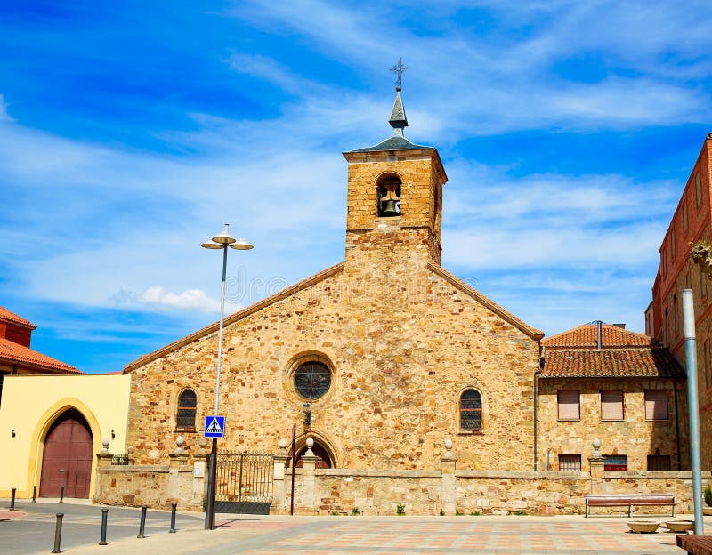 San Bartolome Church Astorga Saint James Way Stock Photo - Image of ...