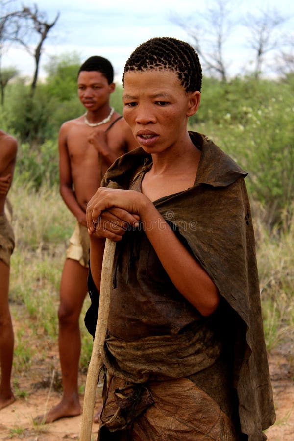 San Bushmen tribe editorial stock image. Image of hunters - 69969379