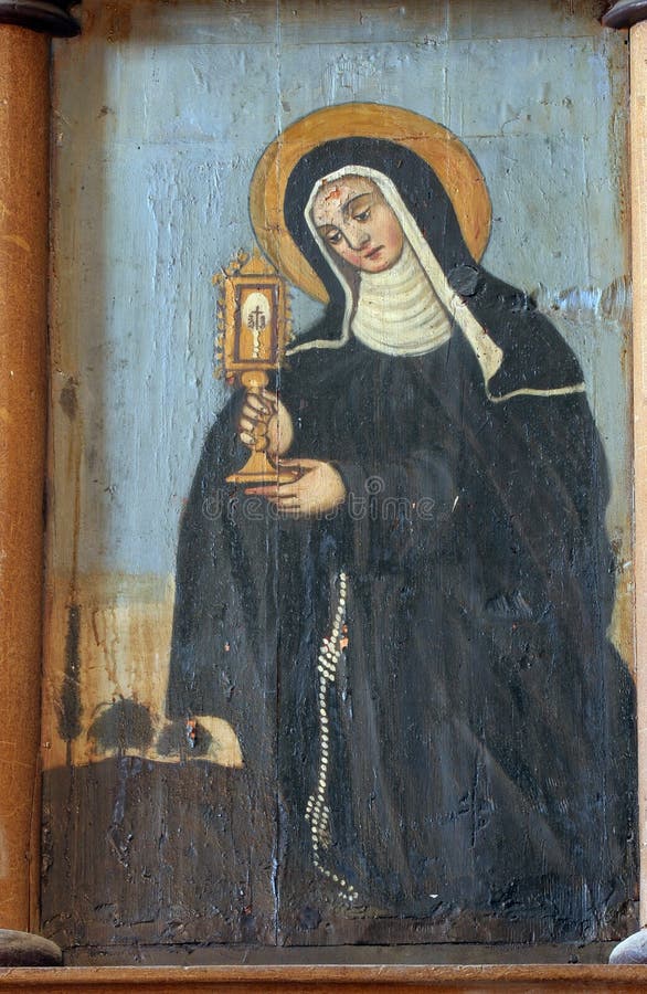 San Clare di Assisi fotografia stock. Immagine di illustrazione - 94690810