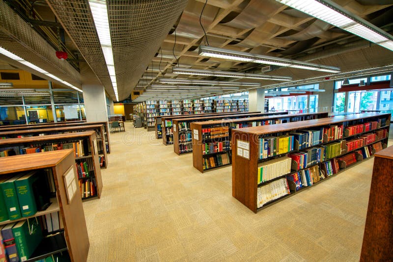 SAN DIEGO, CA - JULY 30, 2017: Interior of San Diego Public Library ...