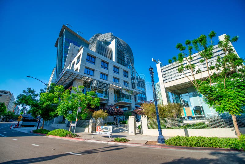 San Diego - July 30, 2017: San Diego Public Modern Library Exterior ...