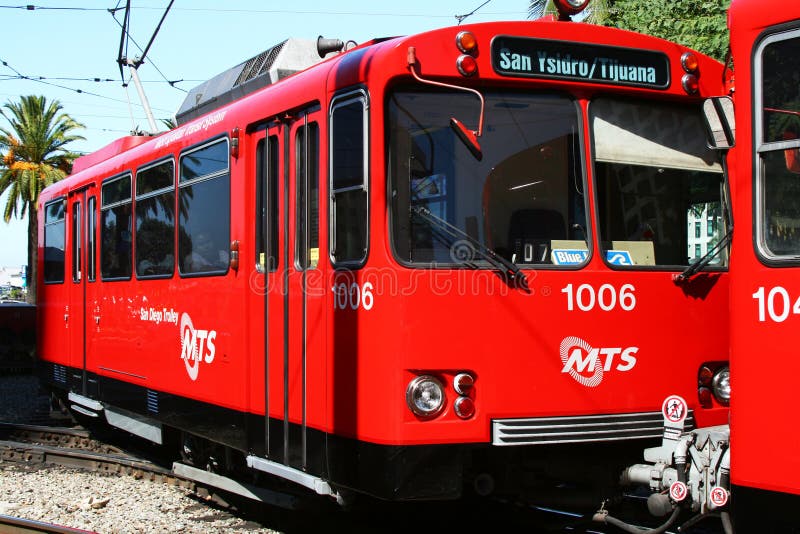 San Diego - MTS Trolley editorial photography. Image of west - 12991977