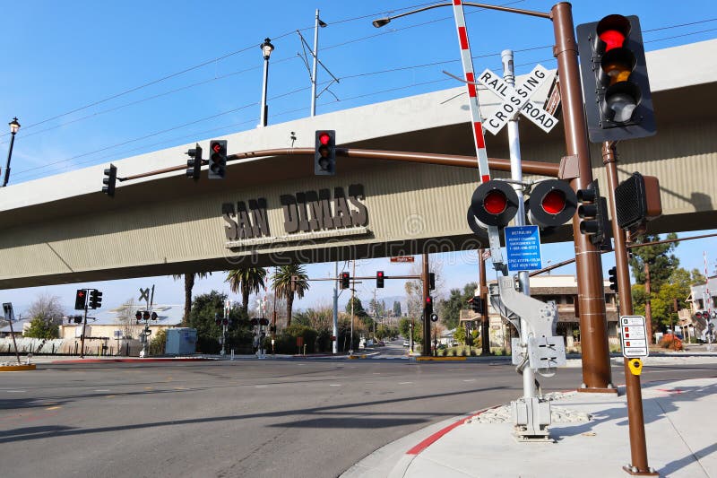 San Dimas, California: City of San Dimas Sign Editorial Photo - Image ...