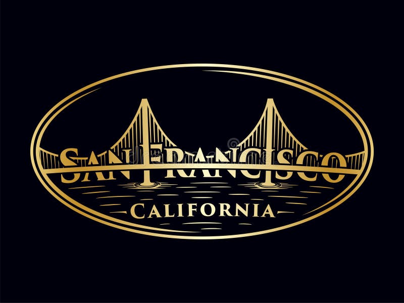 San Francisco Logo Stamp stock vector. Illustration of backdrop - 56447758