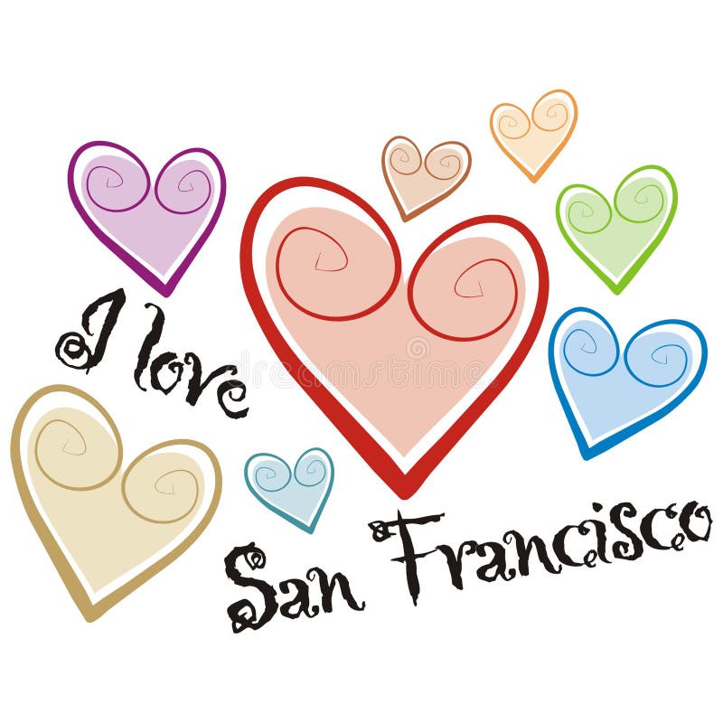 Love San Francisco Stock Illustrations – 179 Love San Francisco Stock ...