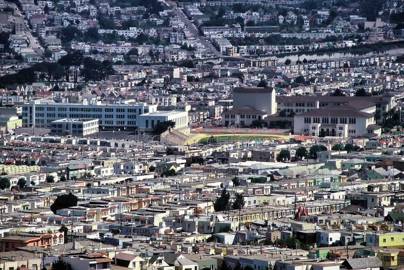 San Francisco Aerial View stock photo. Image of landmark - 254783650