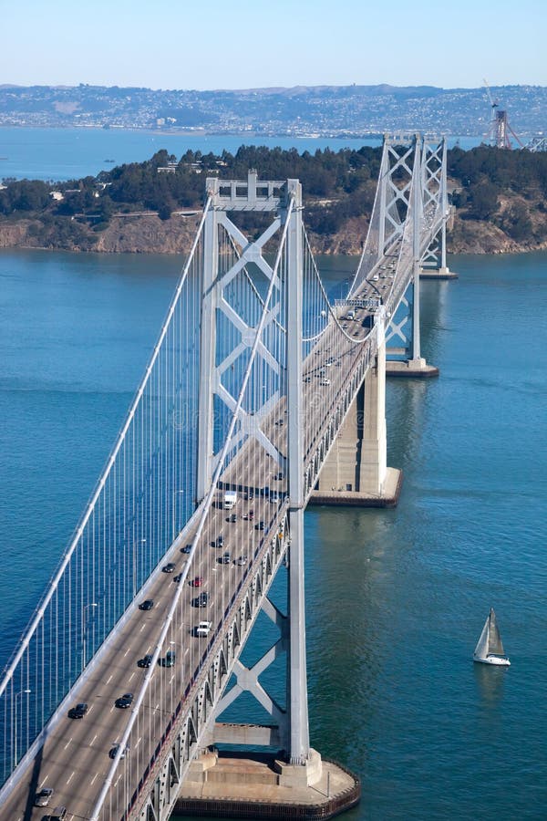 San Francisco Bay bridge stock image. Image of historic - 22405637