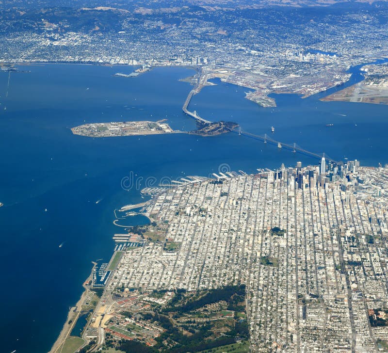San Francisco on the Bay, California Stock Image - Image of apartment ...