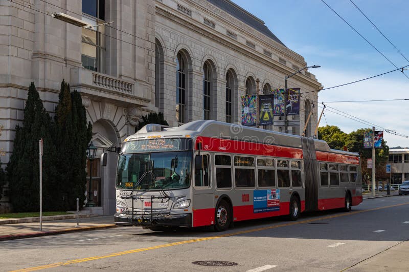 San Francisco Bus editorial photo. Image of lanes, mobility - 276658161