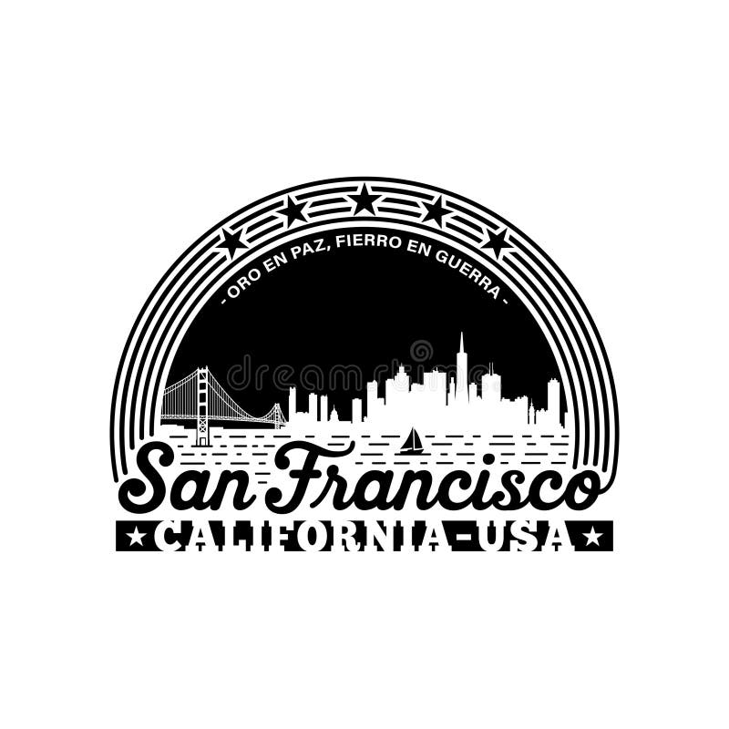 San Francisco, California. San Francisco Logo Design Template. Vector ...