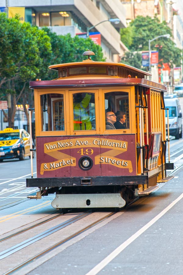 Cable Car in San Francisco, USA Editorial Stock Image - Image of ...