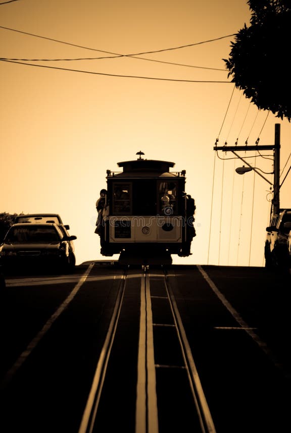 San Francisco Cablecar in Seph Stock Image - Image of street, track ...