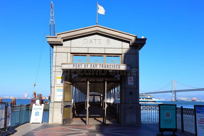 San Francisco, California: Port of San Francisco, Gate B Editorial ...