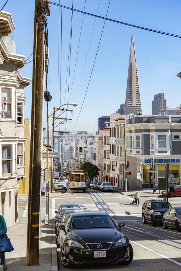 Cable Car of San Francisco in the Day Time Editorial Stock Image ...