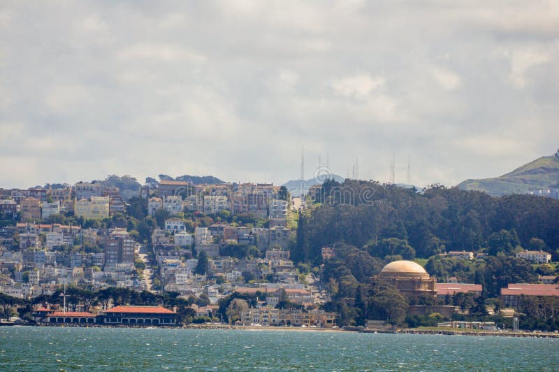 San Francisco Coastal Landscape with Iconic Architecture and Lush ...