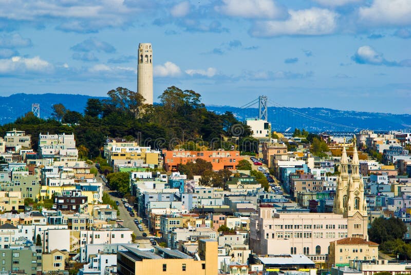 Coit Tower,San Francisco stock image. Image of francisco - 15104137