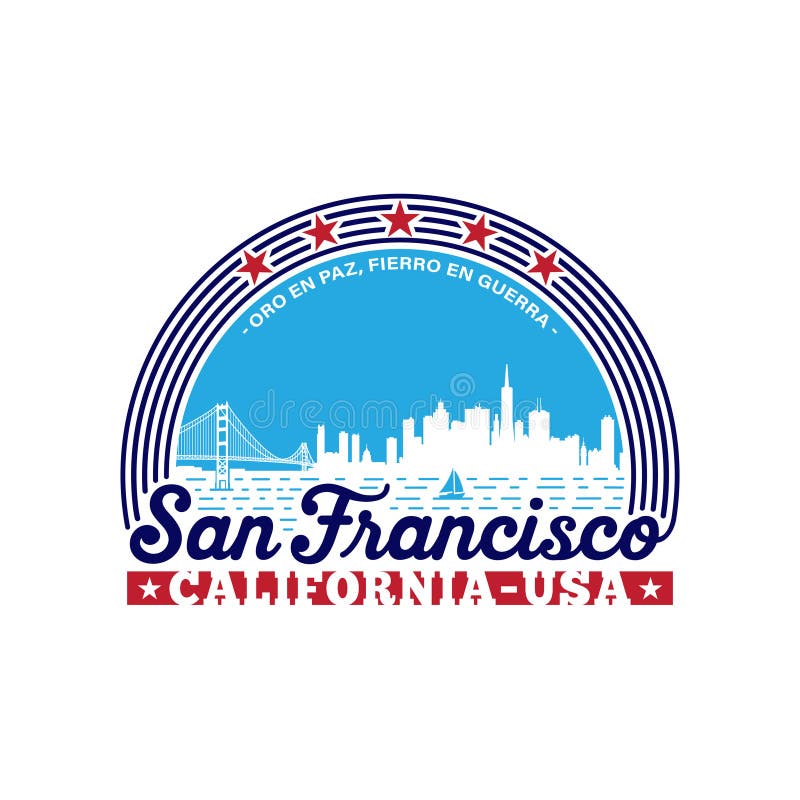 San Francisco, California. San Francisco Logo Design Template. Vector ...