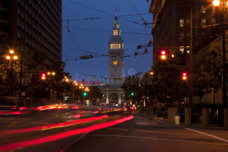 San Francisco Ferry Building Stock Image - Image of baybridge ...