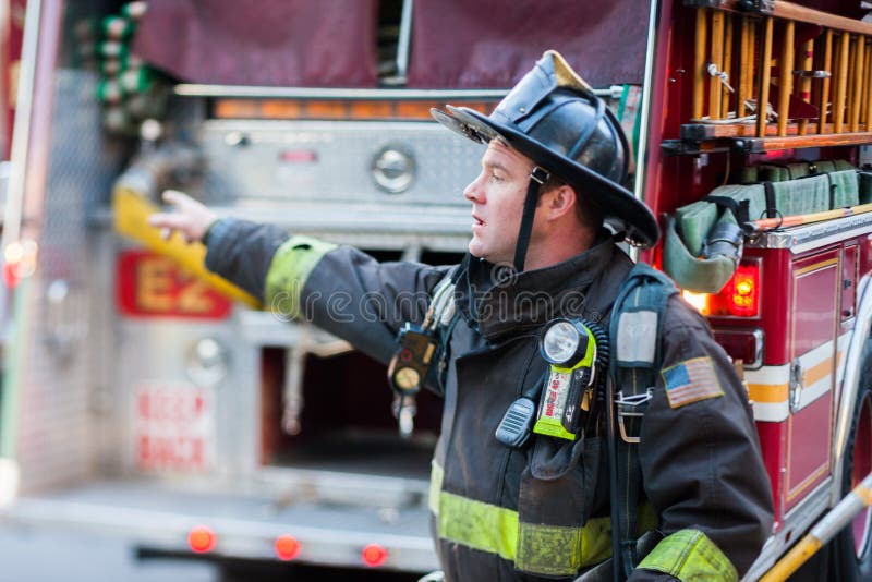 San Francisco Fireman Responding Editorial Stock Photo - Image of ...