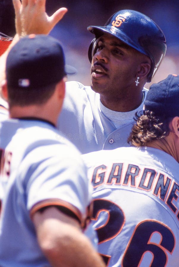 San Francisco Giants Slugger Barry Bonds Fotografia Editorial - Imagem ...