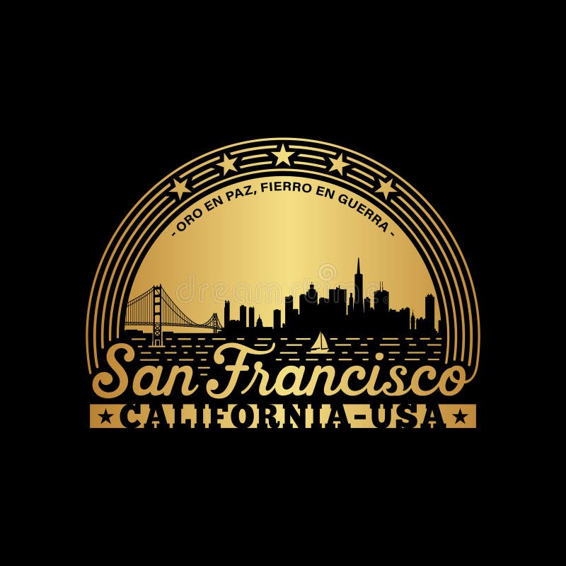 San Francisco, California. San Francisco Logo Design Template. Vector ...