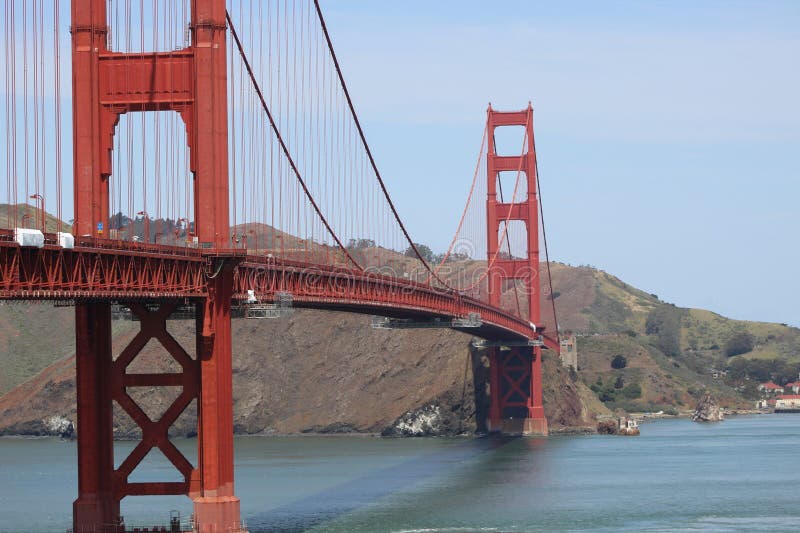 San Francisco Golden Bridge Stock Image - Image of bridge, waterway ...