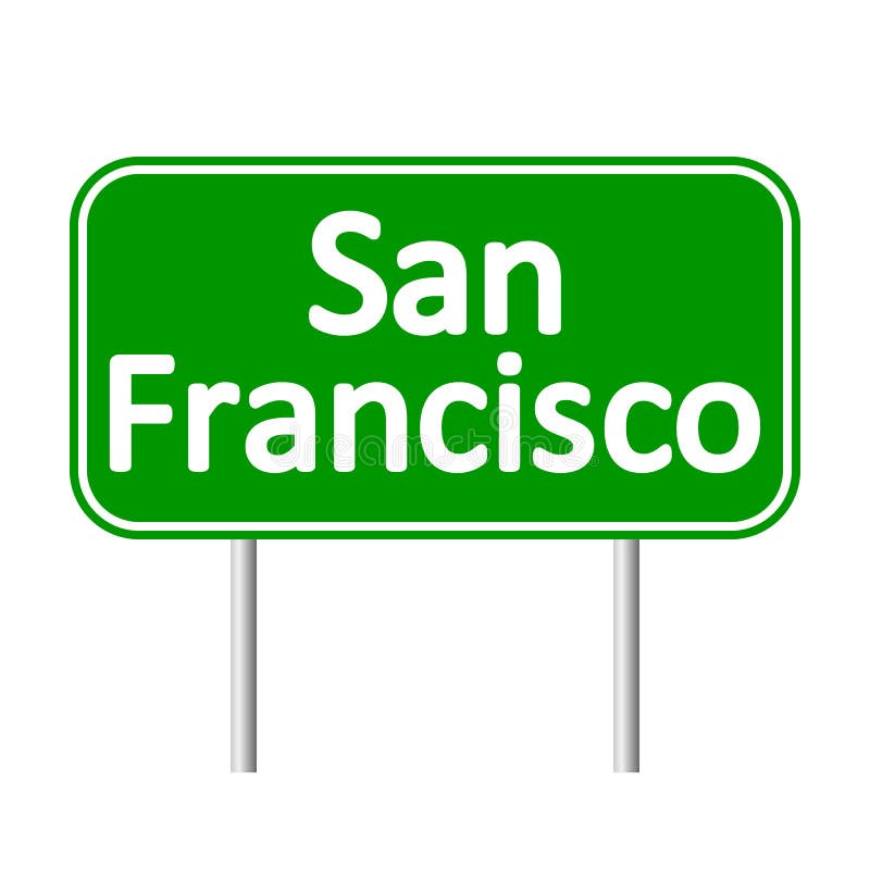 San Francisco Highway Sign Stock Illustrations – 65 San Francisco ...