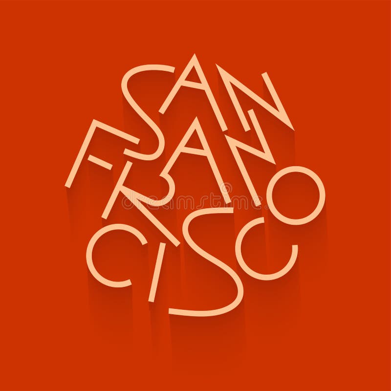 San Francisco - Hand Drawn Lettering Phrase. Stock Vector ... San Francisco - Hand Drawn Lettering Phrase. Stock Vector ...