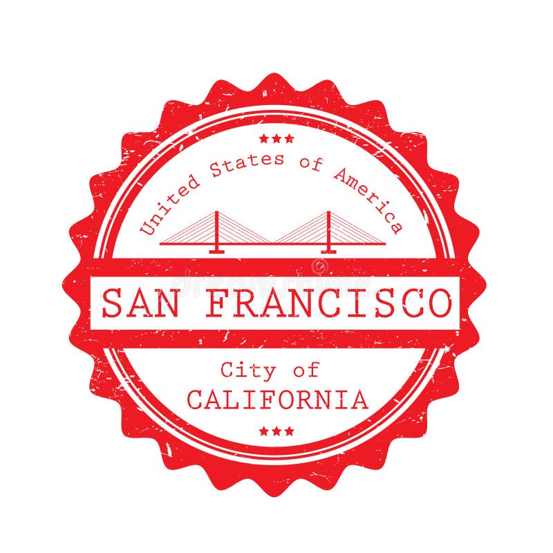 San Francisco Label. Vector Illustration Decorative Design Stock Vector ...