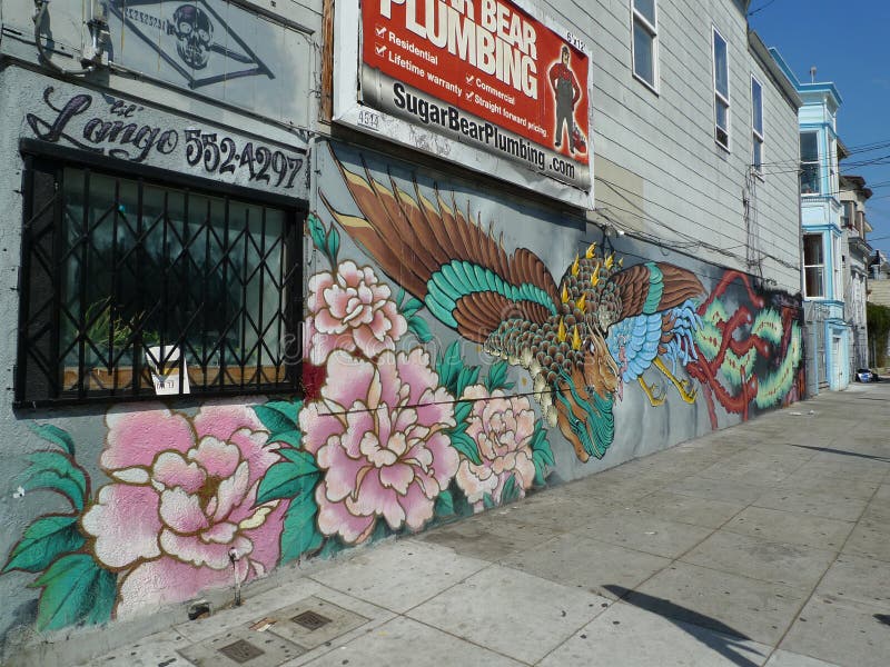 SAN FRANCISCO the MURALS of MISSION Editorial Image - Image of gilrs ...