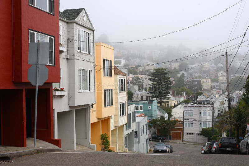 San Francisco suburbs stock photo. Image of suburbs, streets - 374824