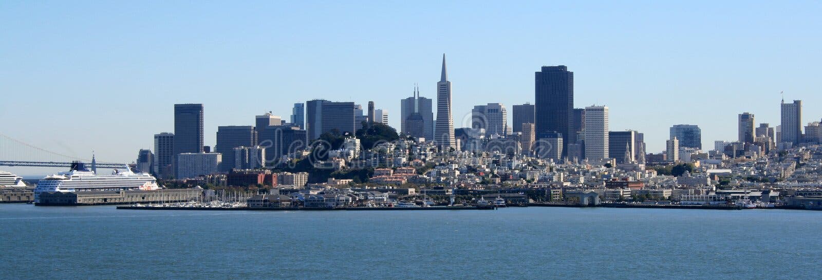 The Panorama from Berkeley Hills on Golden Gate Bridge Stock Photo ...