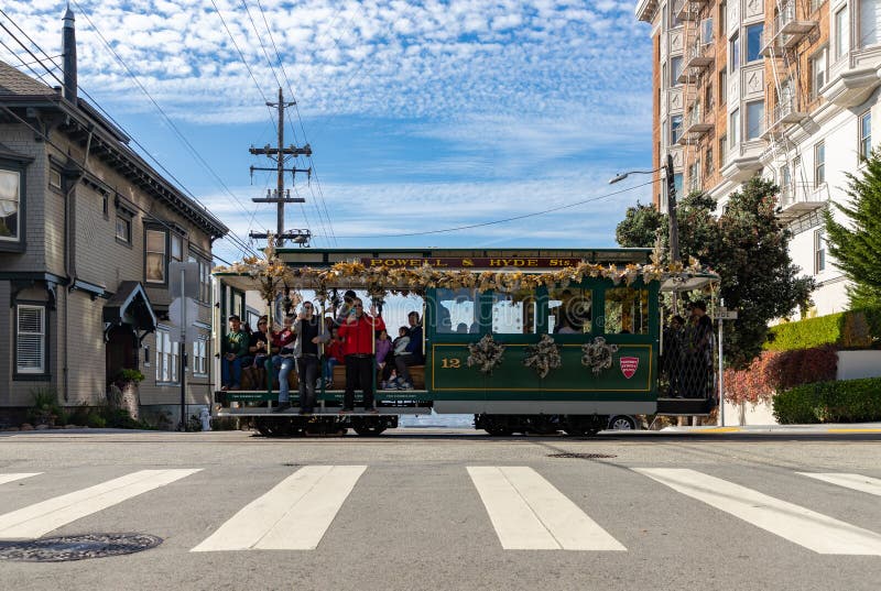 San Francisco Powell and Hyde Cable Car Editorial Photo - Image of ...