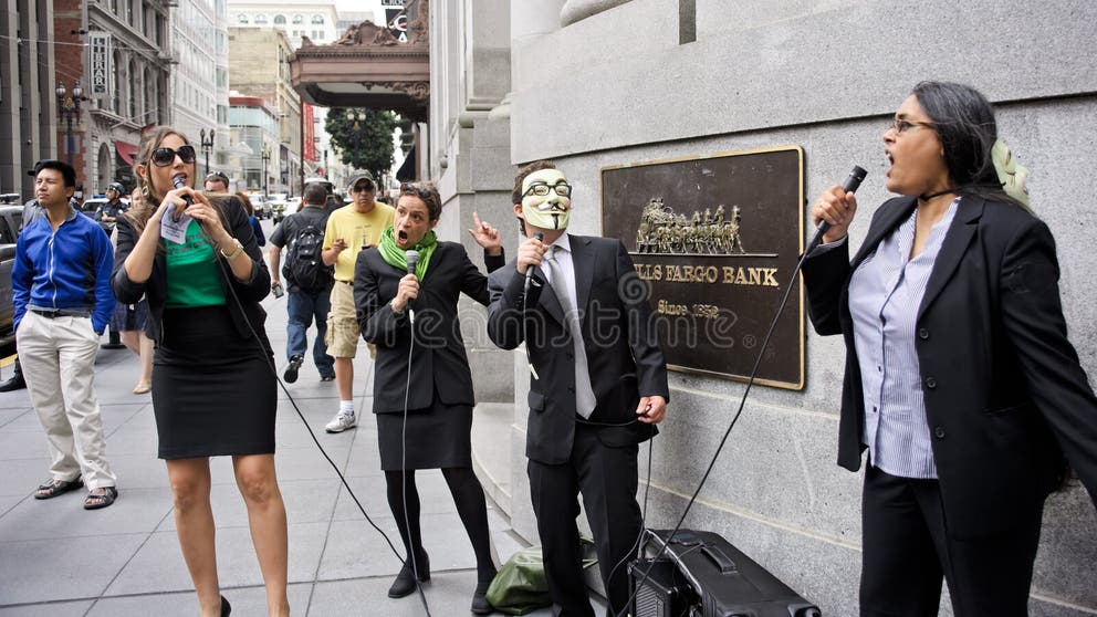 San Francisco - Protest editorial stock photo. Image of anonymous ...
