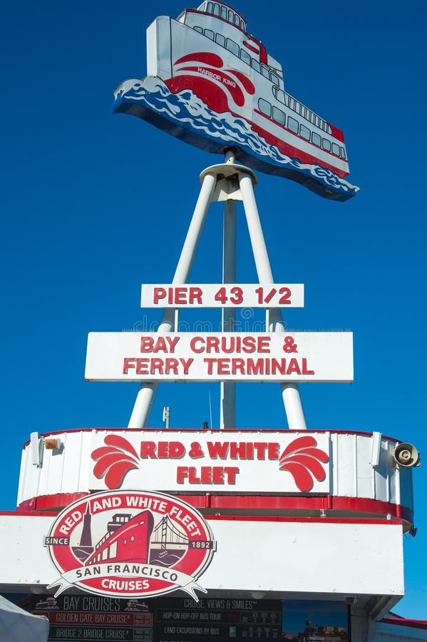 San Francisco Red E Frota Branca Imagem de Stock Editorial - Imagem de ...