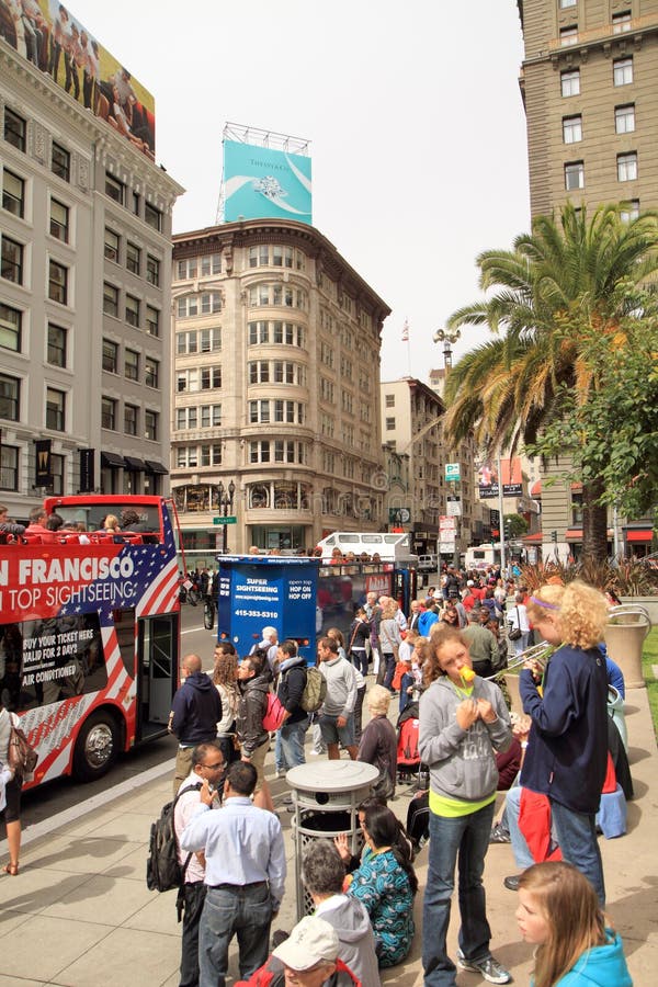 San Francisco S Union Square Editorial Image - Image of cityscape ...