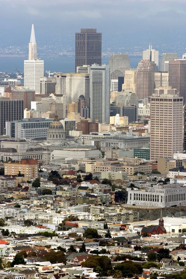 San Francisco Skyline stock image. Image of transamerica - 1845499