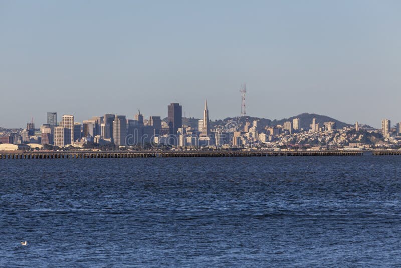 San Francisco Skyline from Berkeley Stock Image - Image of view ...