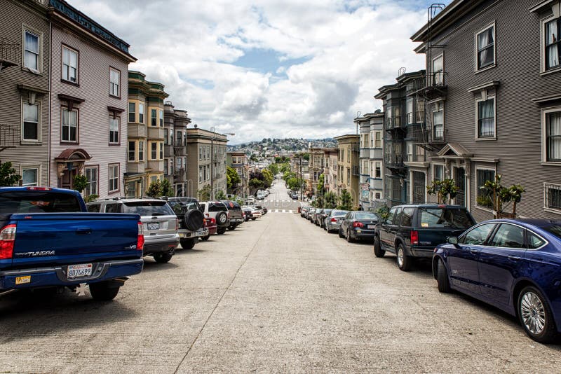 San Francisco street editorial stock image. Image of street - 73395794
