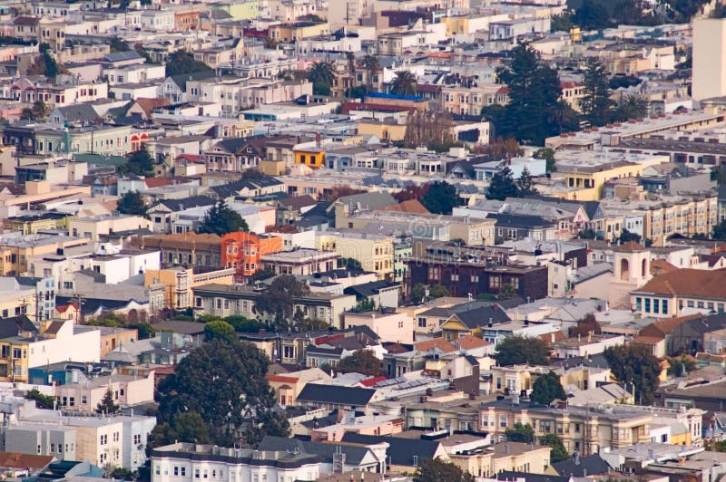 San Francisco suburbs stock photo. Image of suburbs, streets - 374824