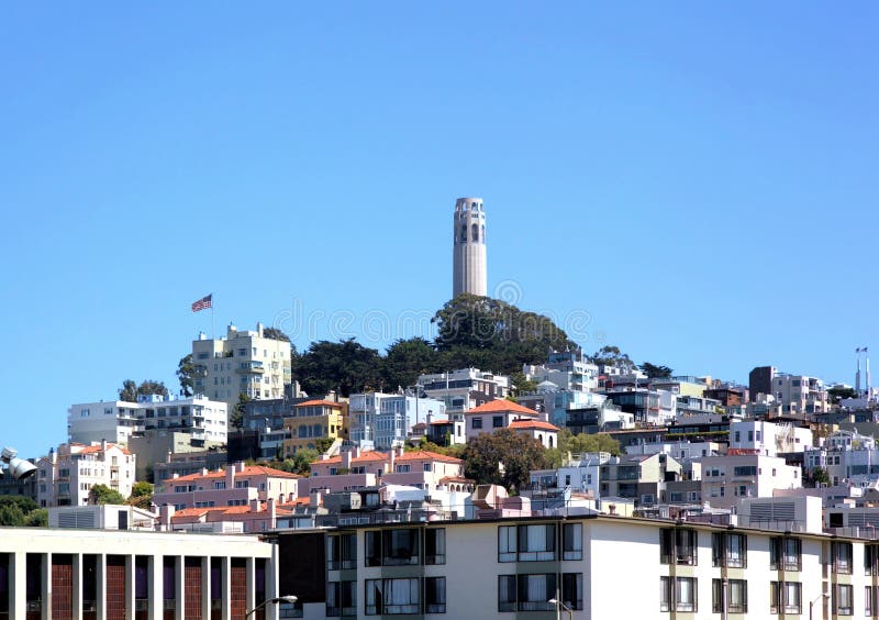 San Francisco: Telegraph Hill Stock Image - Image of telegraph, america ...