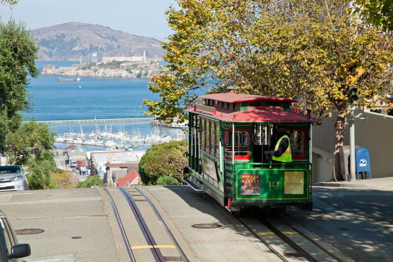 SAN FRANCISCO - Tram Della Cabina Di Funivia Fotografia Editoriale ...