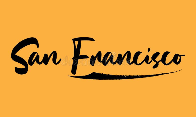 Francisco Lettering Stock Illustrations – 210 Francisco Lettering Stock ...