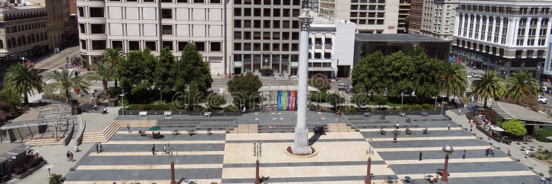 San Francisco Union Square View Editorial Stock Image - Image of square ...
