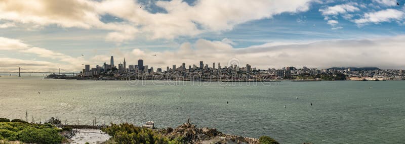 San Francisco View from Alcatraz Stock Image - Image of tourism ...