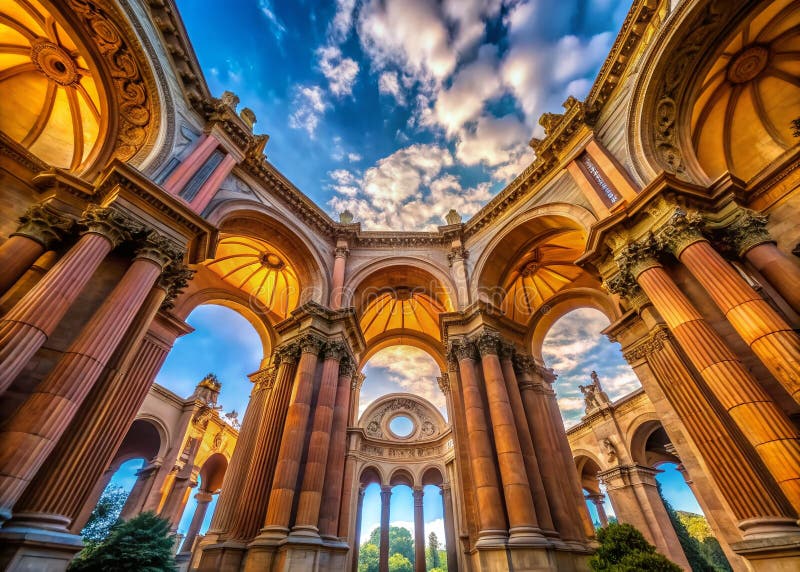 San Franciscos Palace of Fine Arts Rotunda a Stunning Panoramic ...