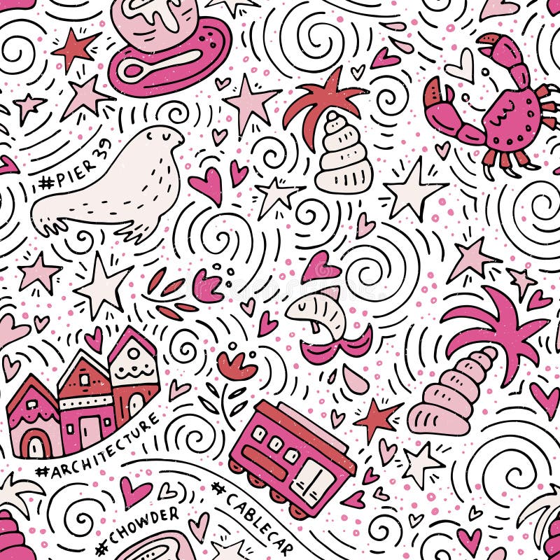 San Fransisco Pattern stock vector. Illustration of abstract - 89576083