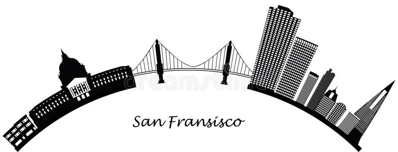 San Francisco outline stock vector. Illustration of destinations - 13342676
