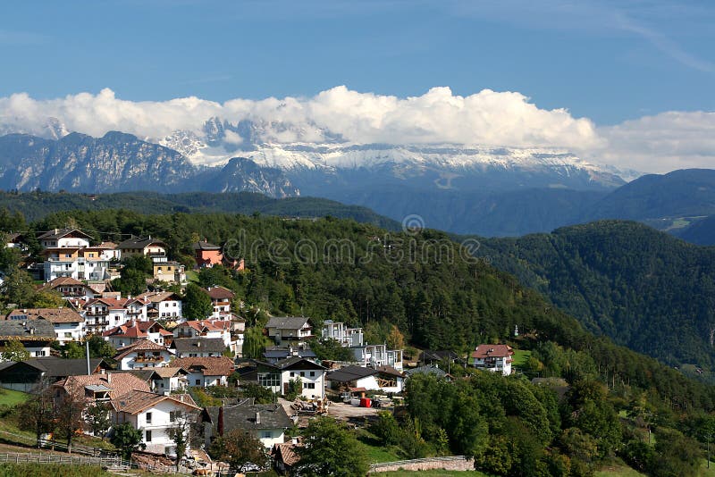 San Genesio, Italy stock photo. Image of church, range - 52669934